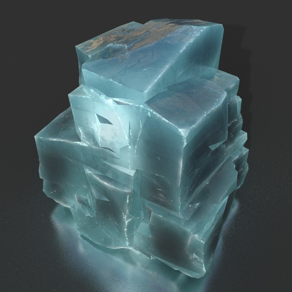 ArtStation - Low poly Ice Block Pack 3D Model Collection | Game Assets