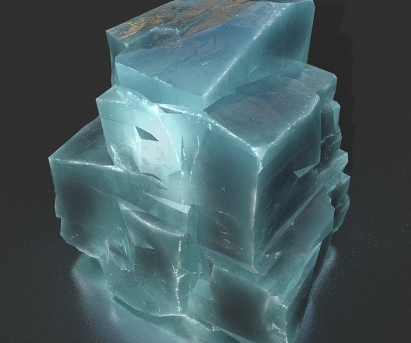 ArtStation - Low poly Ice Block Pack 3D Model Collection | Game Assets