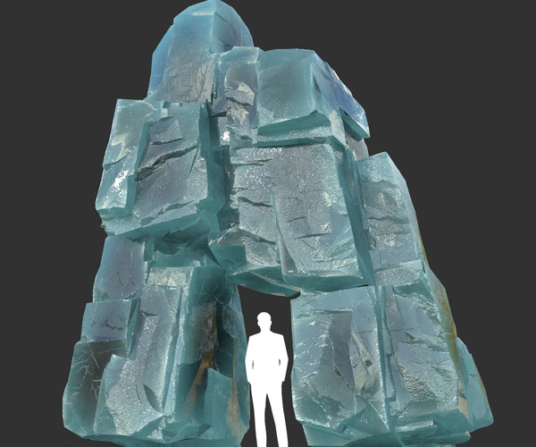ArtStation - Low poly Ice Block Pack 3D Model Collection | Game Assets