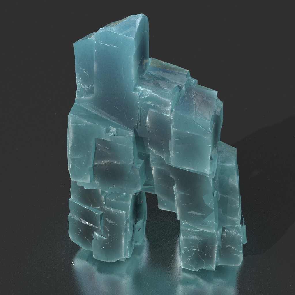 ArtStation - Low poly Ice Block Pack 3D Model Collection | Game Assets
