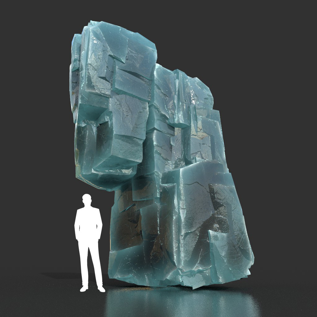 ArtStation - Low poly Ice Block Pack 3D Model Collection | Game Assets