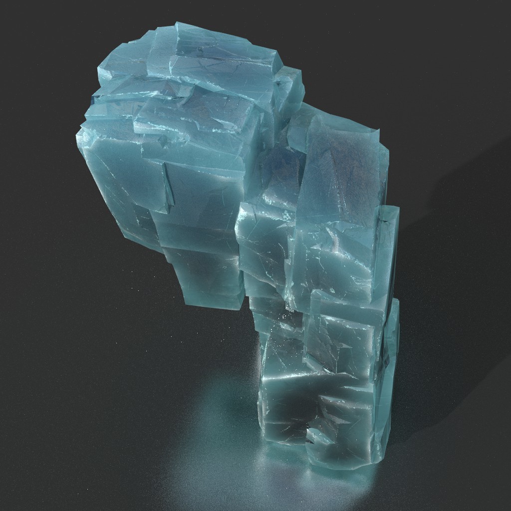 ArtStation - Low poly Ice Block Pack 3D Model Collection | Game Assets