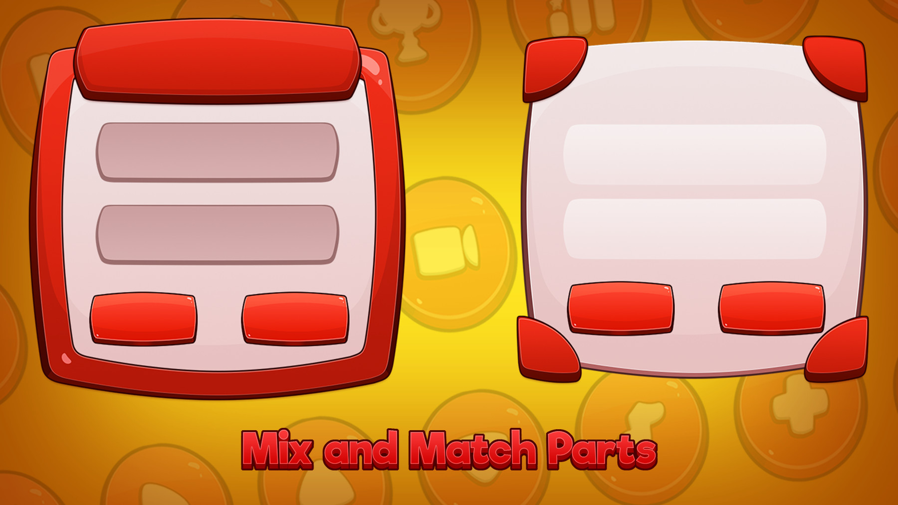 ArtStation - Cute Menu GUI Kit | Game Assets