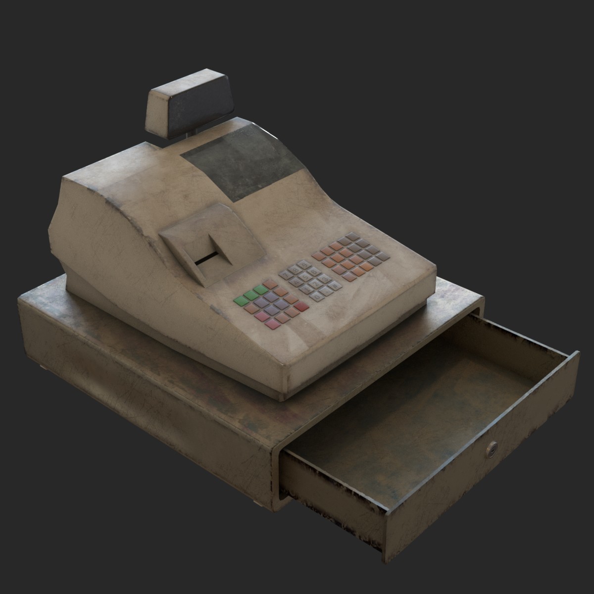 ArtStation - Cash register Low-poly 3D model | Resources
