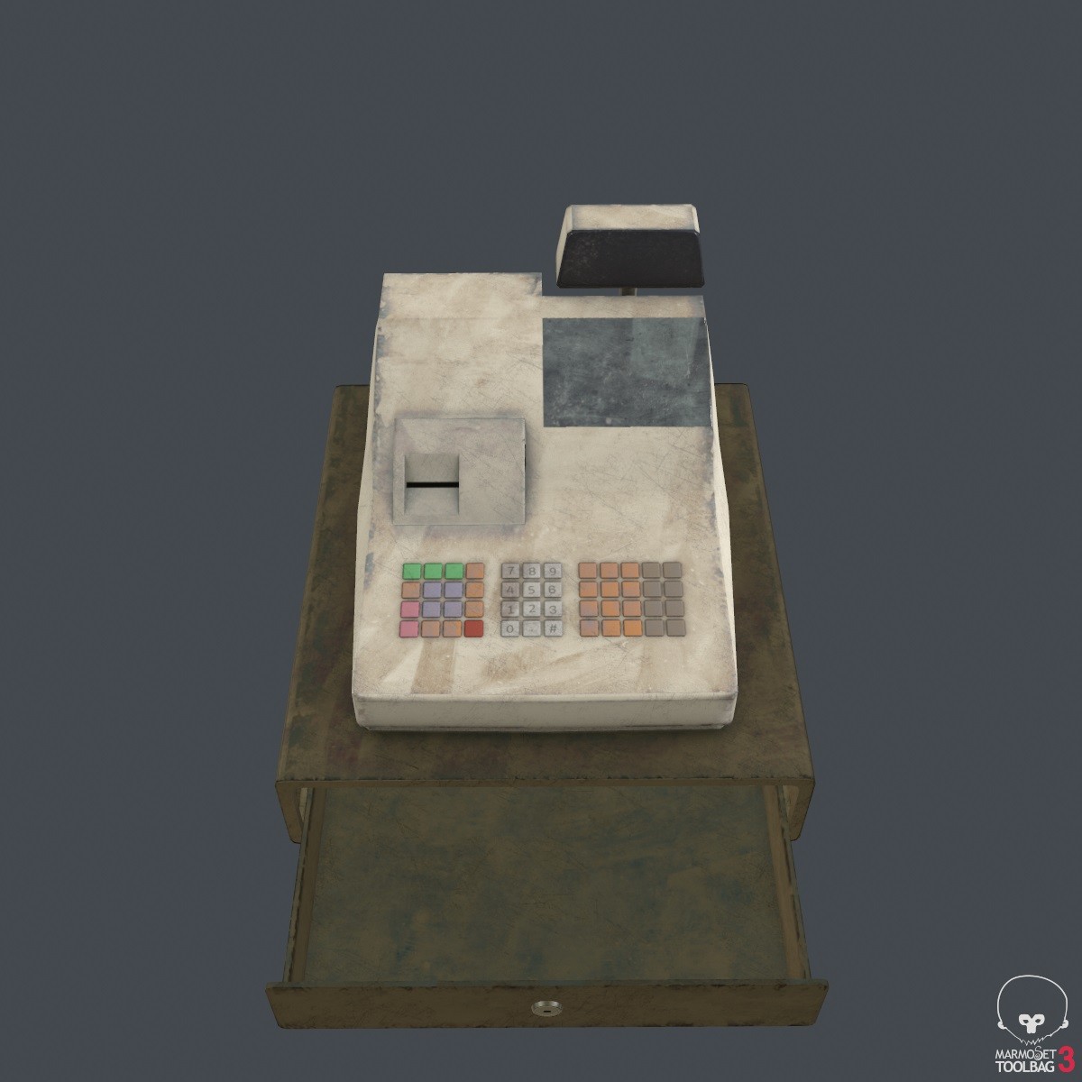 ArtStation - Cash register Low-poly 3D model | Resources
