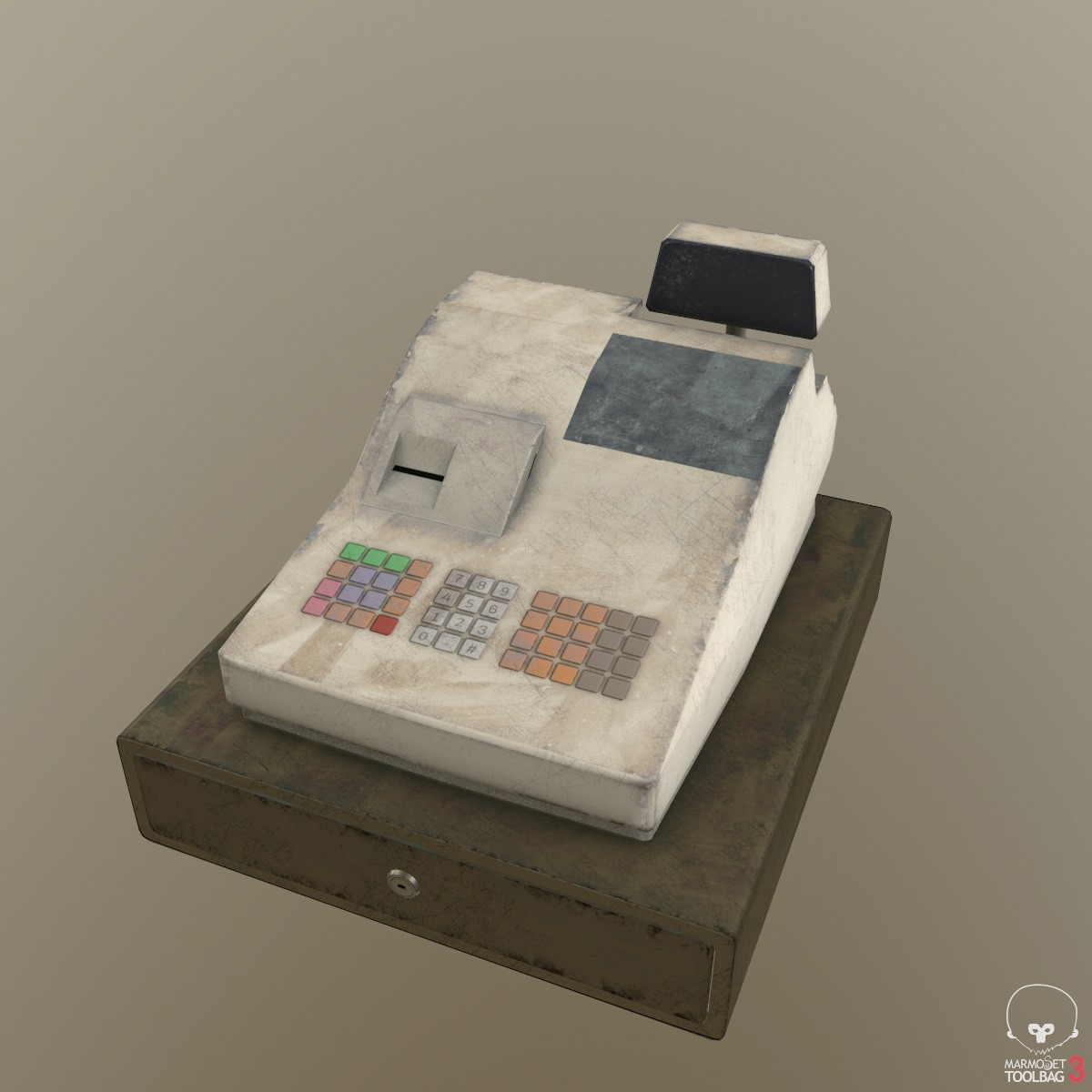 ArtStation - Cash register Low-poly 3D model | Resources