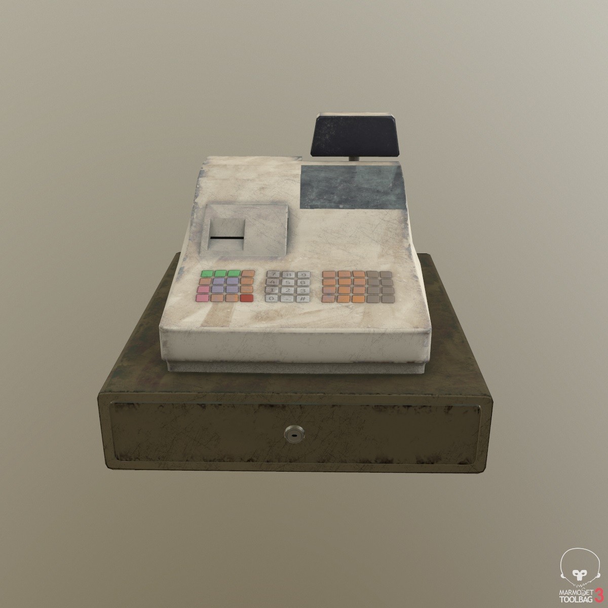 ArtStation - Cash register Low-poly 3D model | Resources