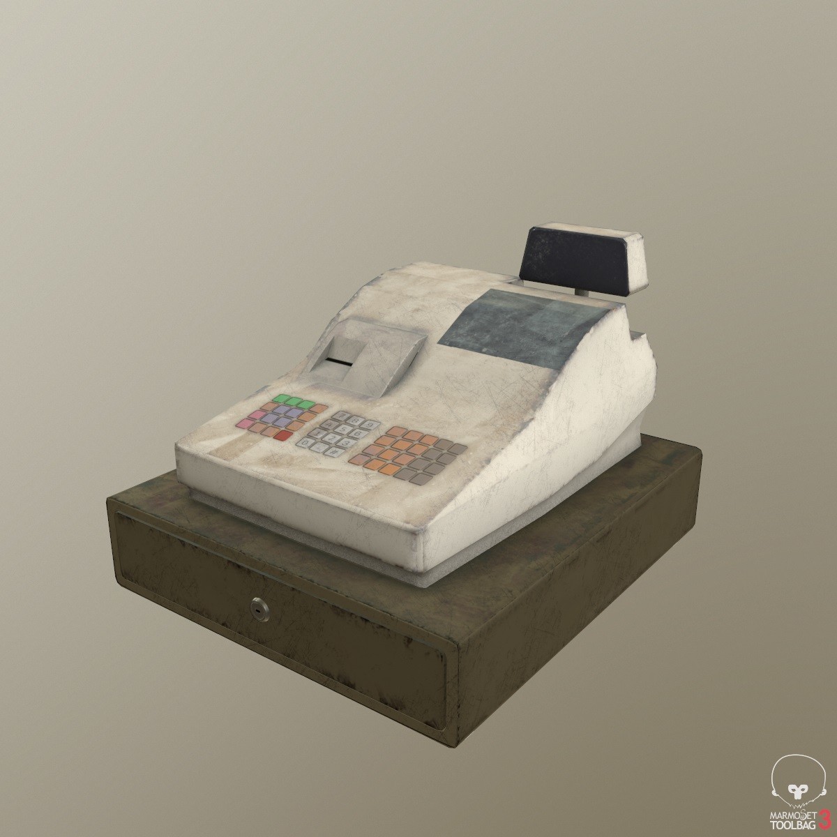 ArtStation - Cash register Low-poly 3D model | Resources