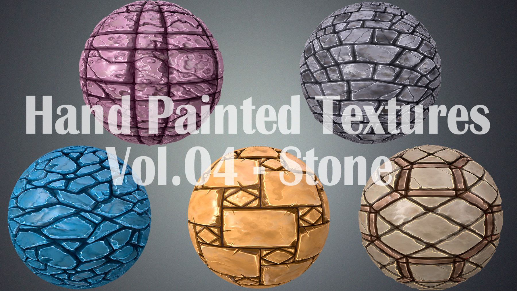 ArtStation - Stylized Stone Tile Vol.04 - Hand Painted Texture Pack ...
