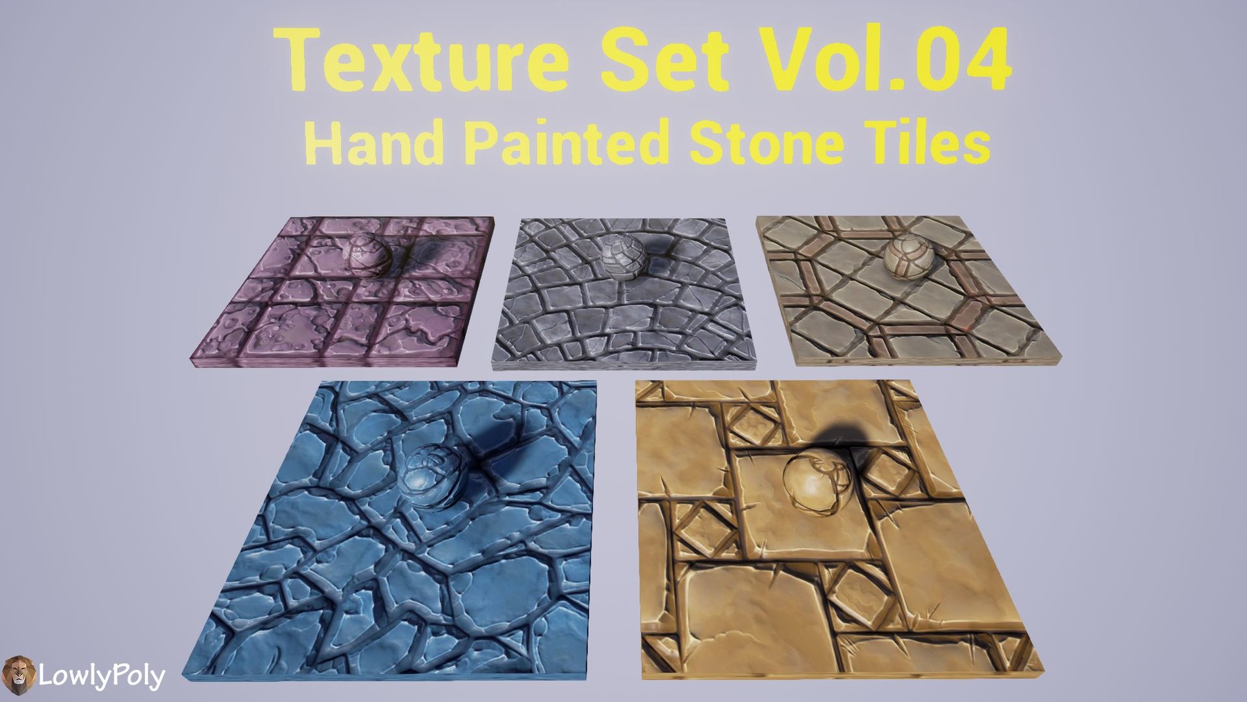 ArtStation - Stylized Stone Tile Vol.04 - Hand Painted Texture Pack ...