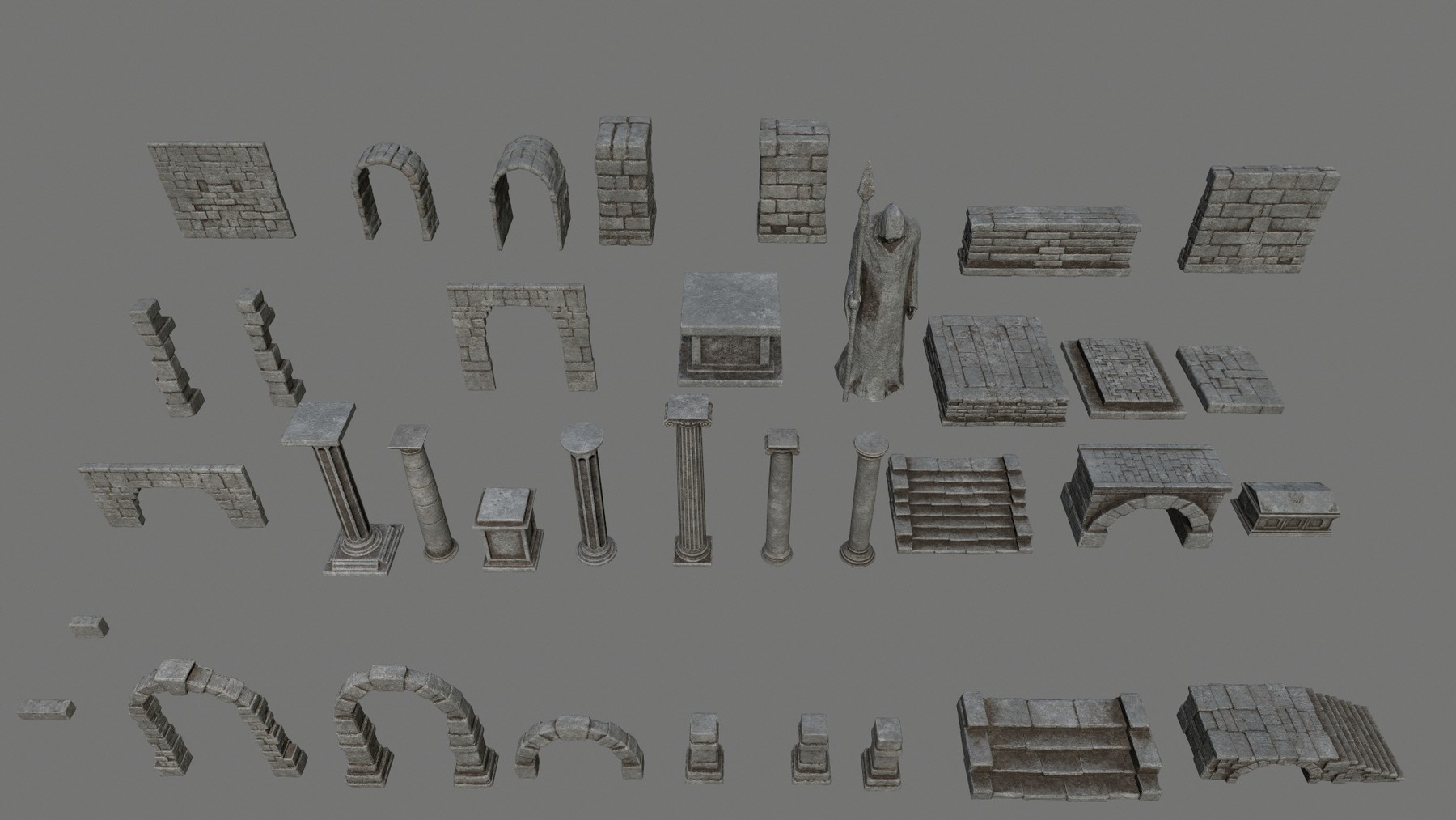 ArtStation - ruin set | Resources