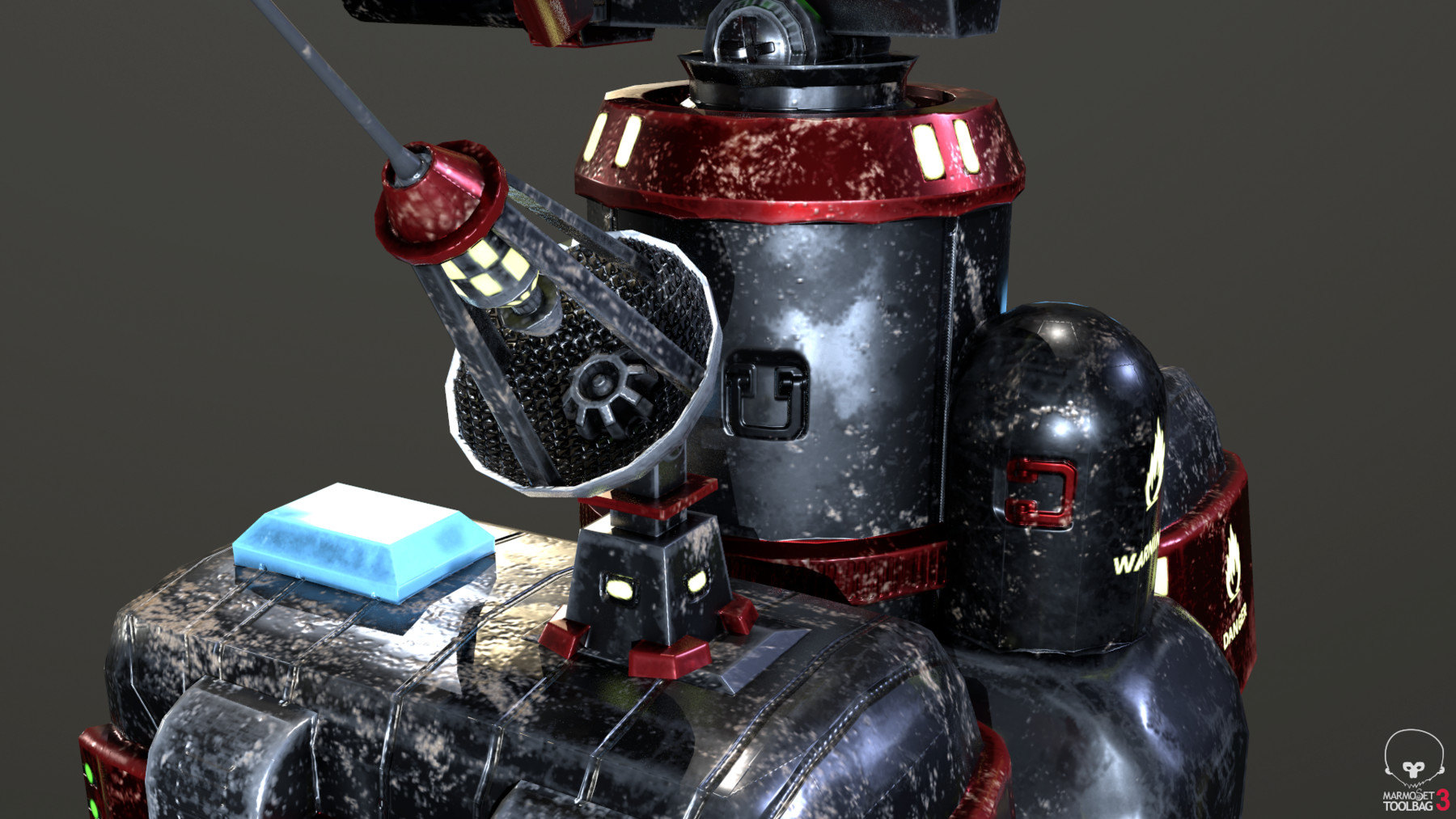 ArtStation - Sci-Fi Flamethrower Tower | Game Assets