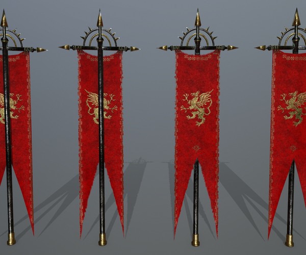 ArtStation - flag set | Game Assets