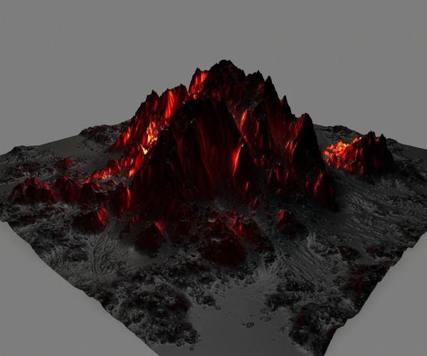 ArtStation - lava mountain | Resources