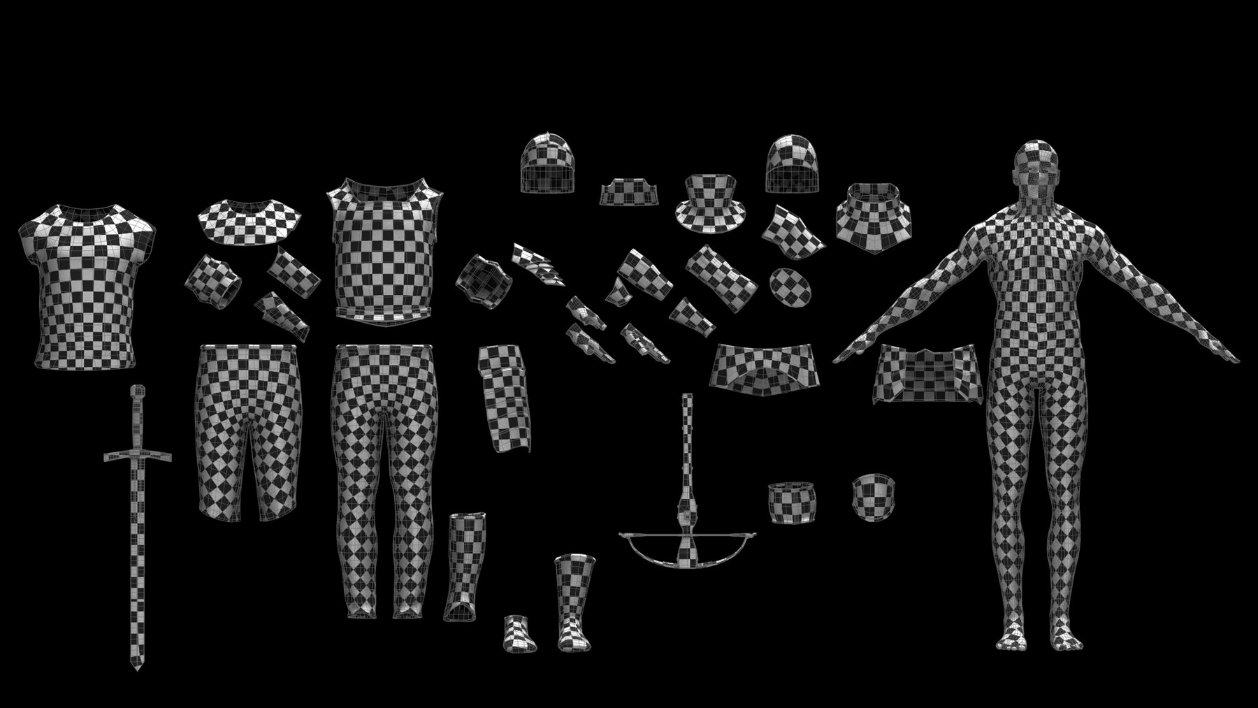 ArtStation - Medieval Character base model Kit | Resources