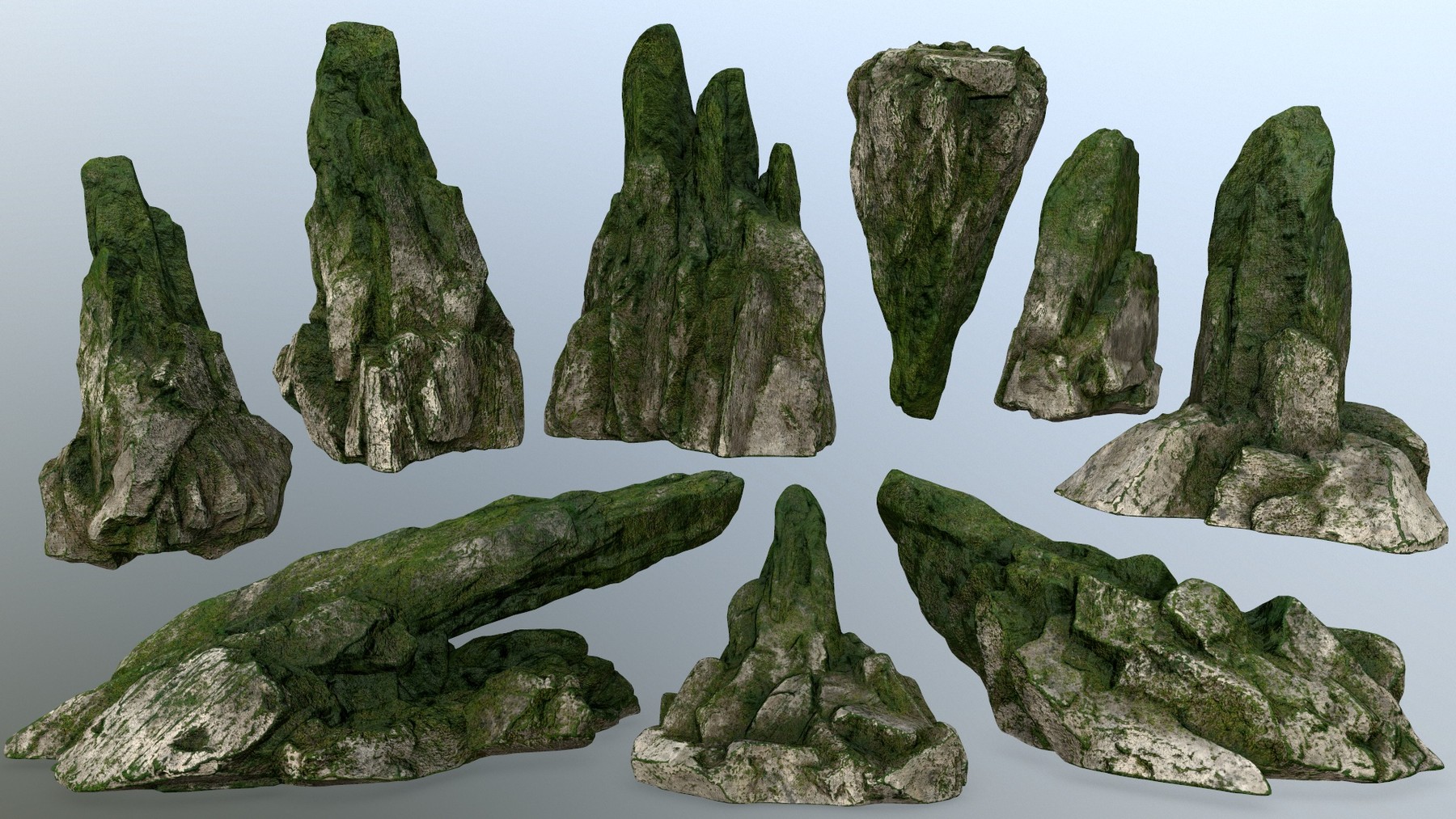 ArtStation - mossy rocks | Resources