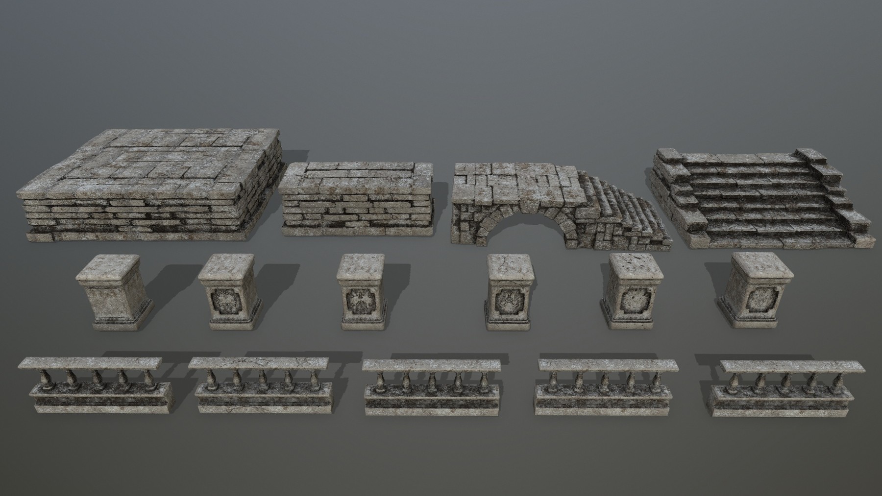 ArtStation - ruin set | Resources