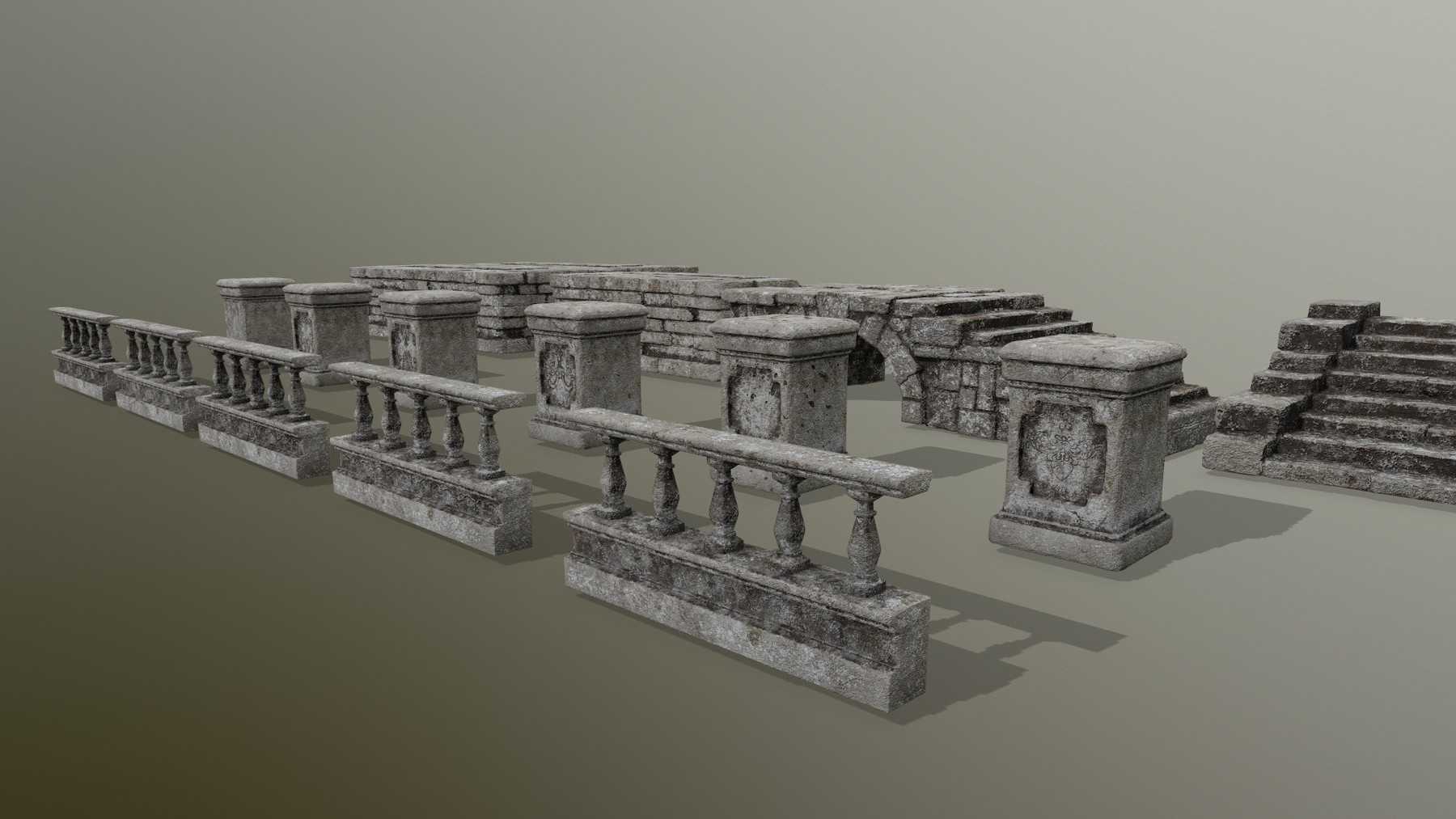 ArtStation - ruin set | Resources