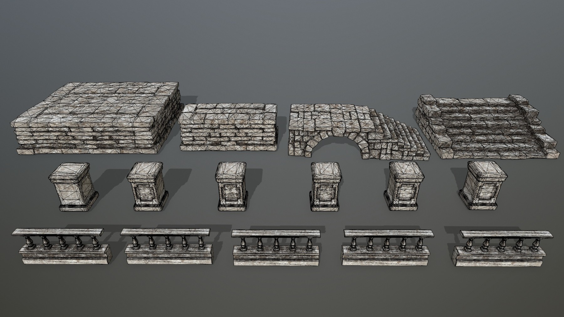 ArtStation - ruin set | Resources