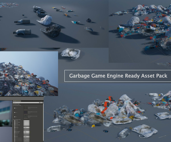 ArtStation - Garbage Game Engine Ready Asset Pack | Game Assets