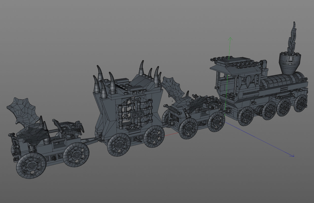 ArtStation - Lego train monster | Resources