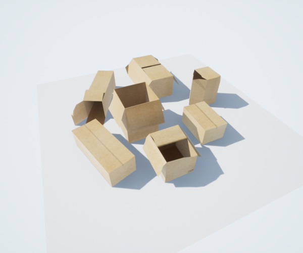ArtStation - Boxes LOW-POLY PBR | Game Assets
