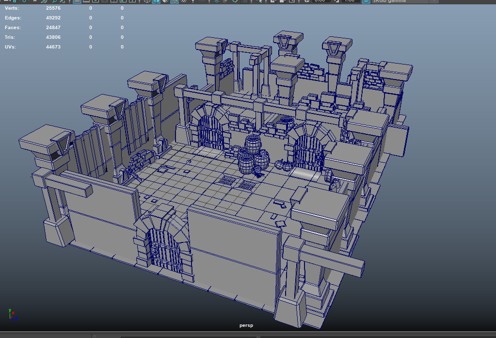 ArtStation - Modular Stylized Handpainted Dungeon | Game Assets