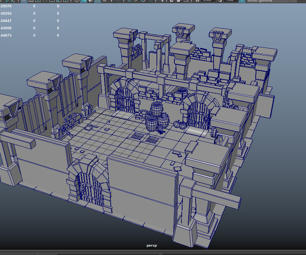 ArtStation - Modular Stylized Handpainted Dungeon | Game Assets