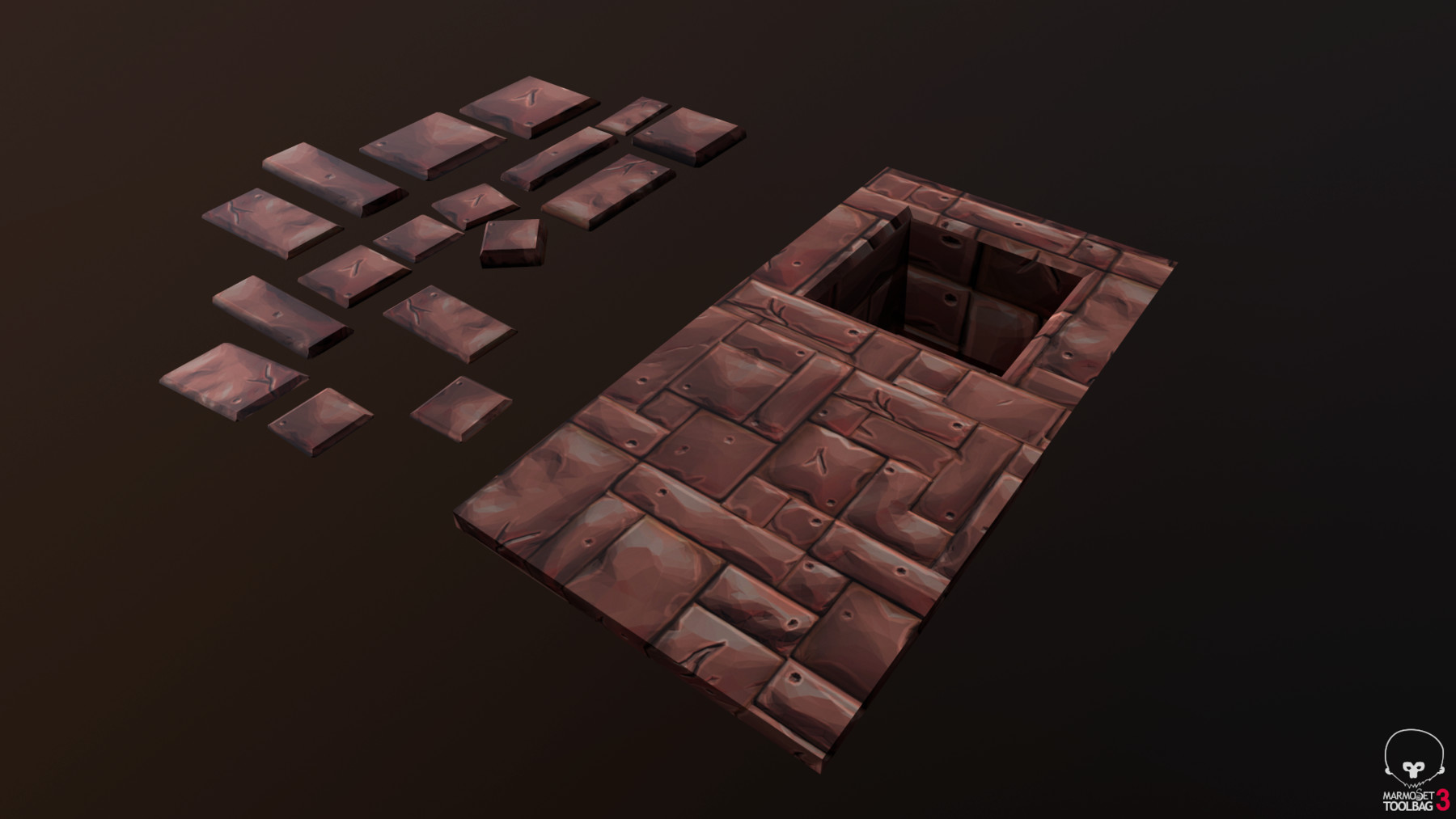 ArtStation - Modular Stylized Handpainted Dungeon | Game Assets
