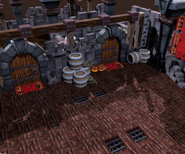 ArtStation - Modular Stylized Handpainted Dungeon | Game Assets