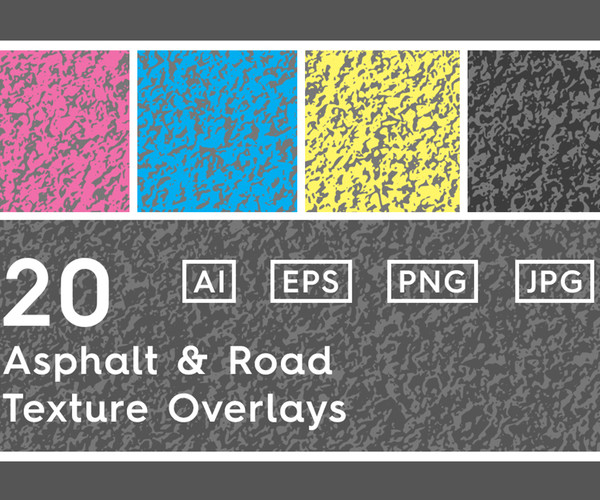 ArtStation - 20 Asphalt & Road Texture Overlays | Brushes