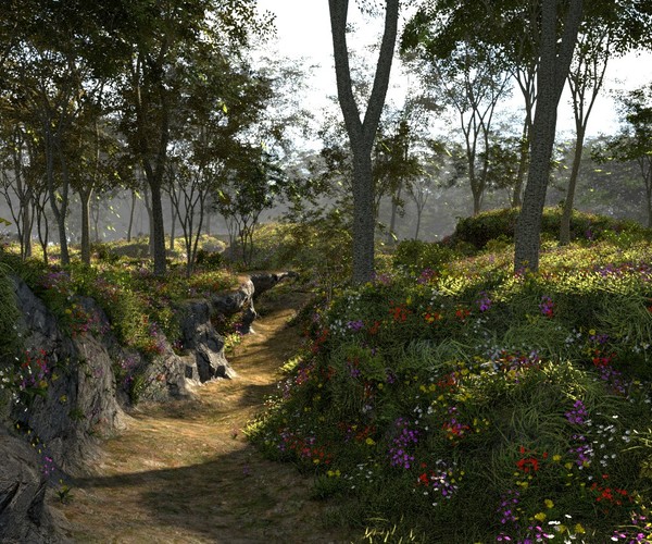 ArtStation - Sweet spring in Blender | Resources