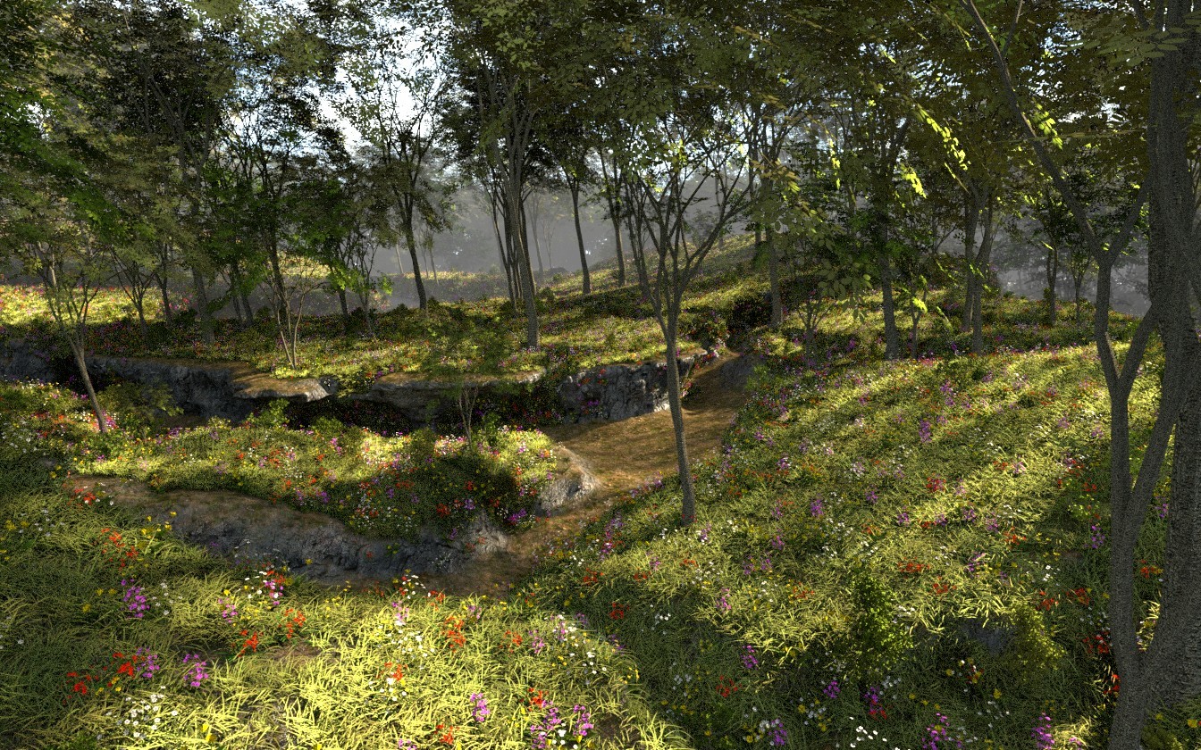 ArtStation - Sweet spring in Blender | Resources