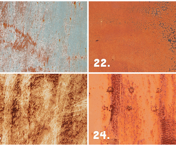 ArtStation - 30 Rust Wall Background Textures | Resources