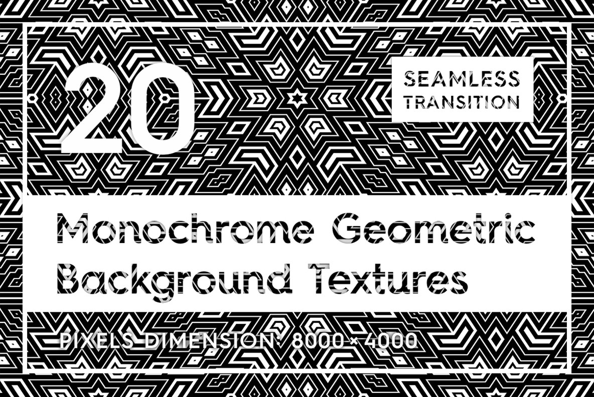 ArtStation - 20 Monochrome Geometric Backgrounds | Artworks