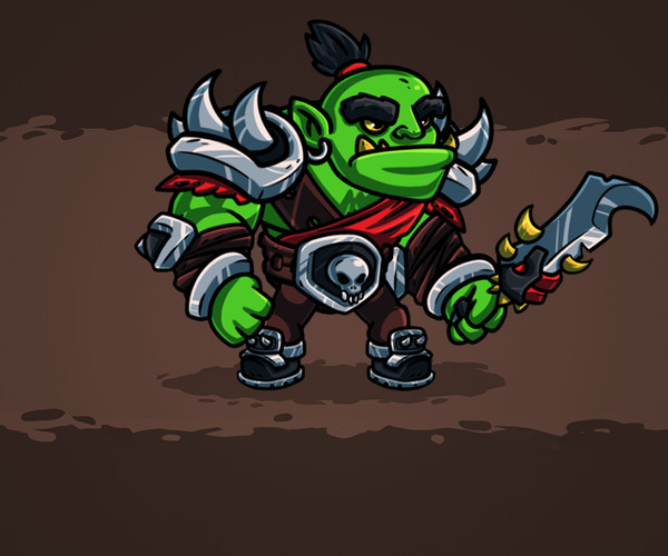 ArtStation - Orc Conqueror 2D Character | Game Assets