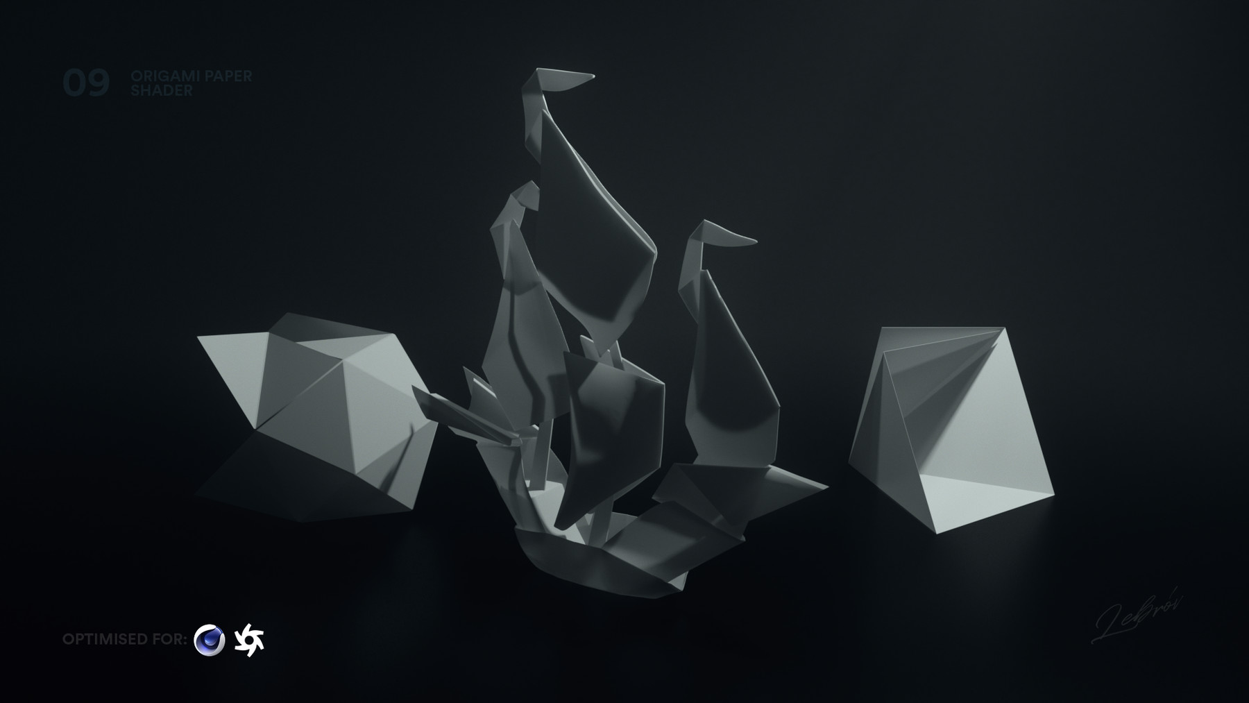 ArtStation - Origami Paper Shader (C4D Octane) | Resources