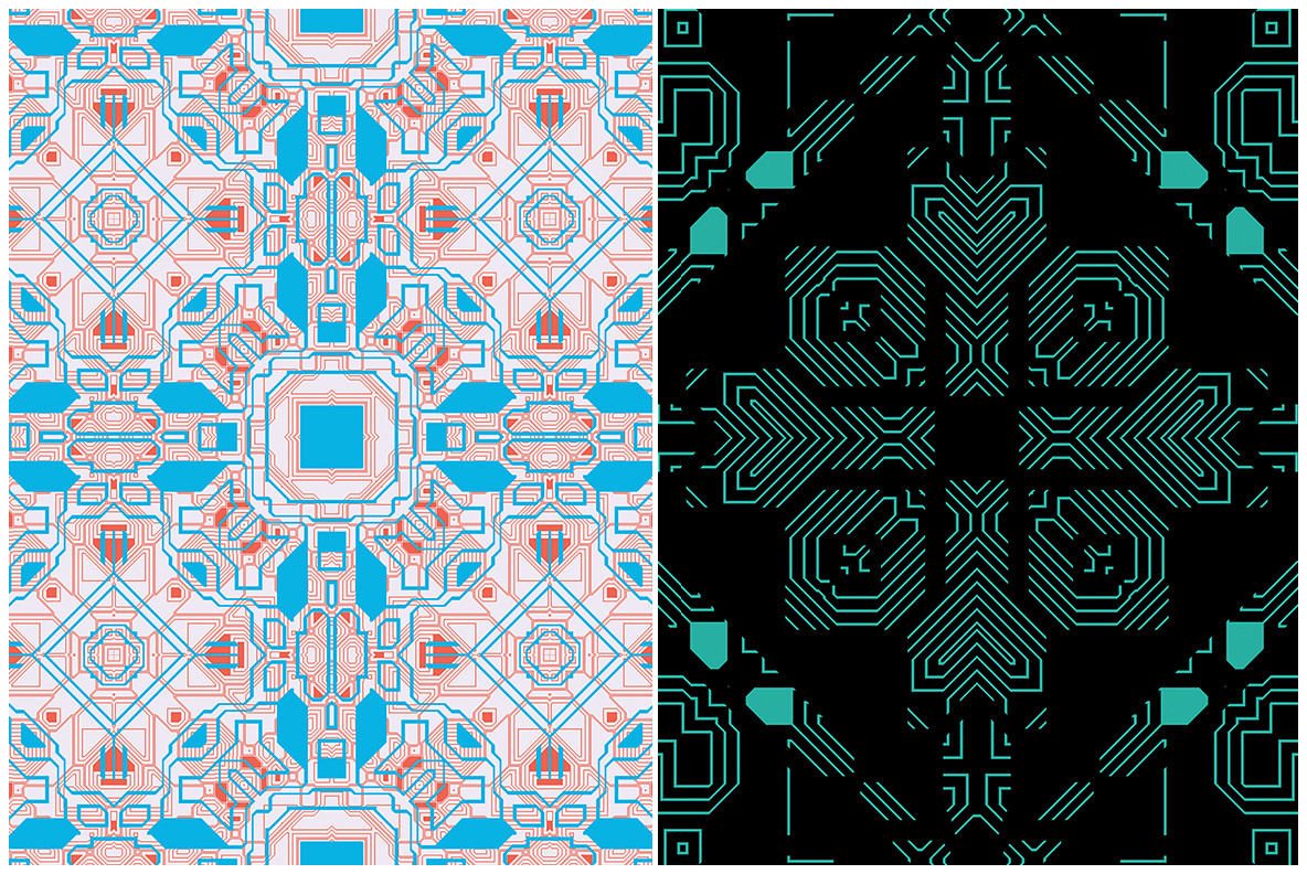 ArtStation - 10 Techno Pattern Backgrounds | Artworks