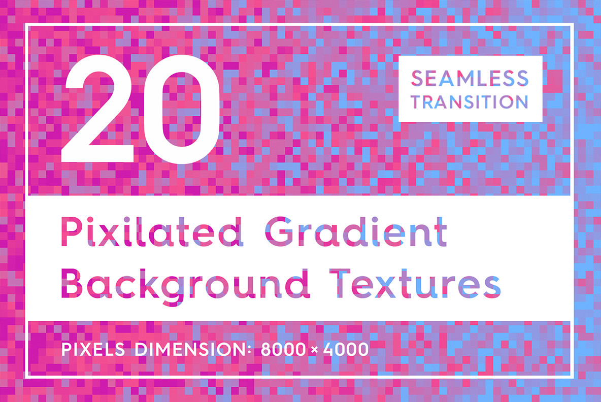 ArtStation - 20 Pixilated Gradient Backgrounds | Artworks
