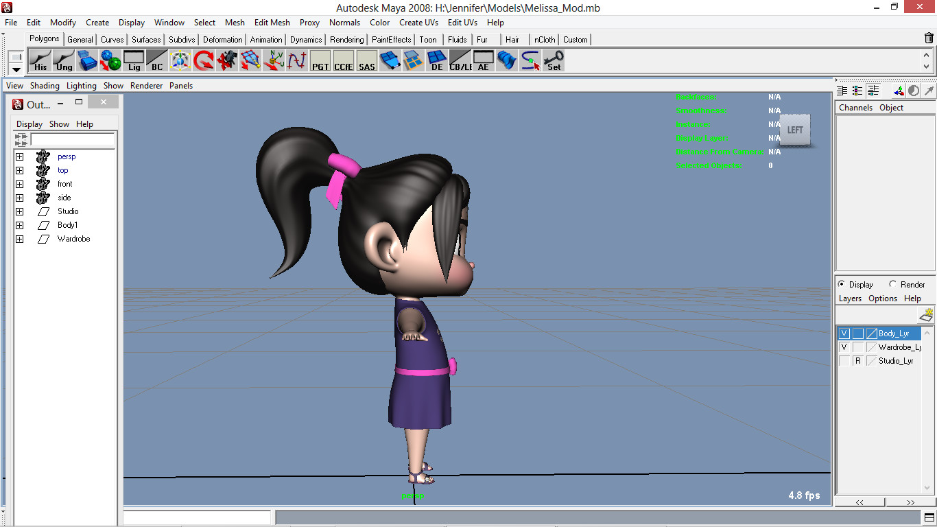 ArtStation - Melissa Stylised Female Kid 3D Character | Game Assets