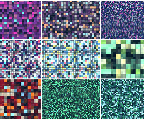 ArtStation - 20 Tiling Colored Squares Backgrounds | Artworks