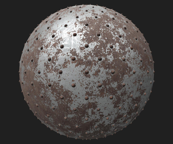 ArtStation - PBR Rusty Metal Studded Texture | Game Assets