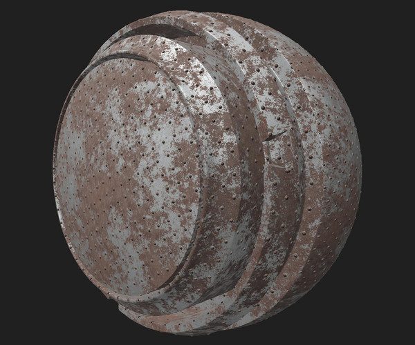 ArtStation - PBR Rusty Metal Studded Texture | Game Assets