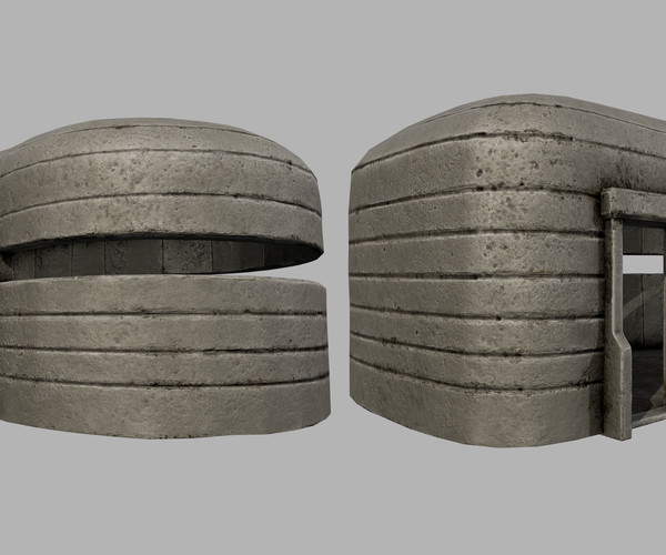 ArtStation - Concrete Bunker 02 PBR | Game Assets