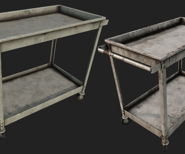 ArtStation - Rusty Push Cart 2 PBR | Resources