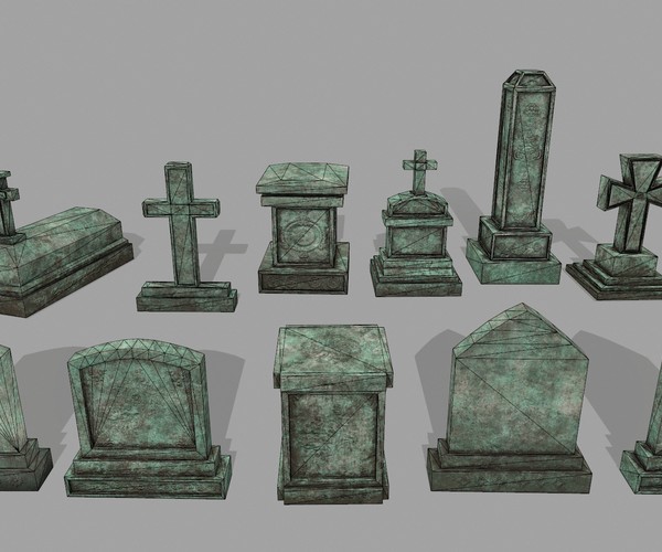 ArtStation - Tombstone_Set | Resources