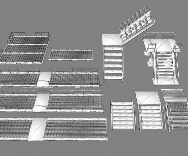 ArtStation - stairs low poly | Resources