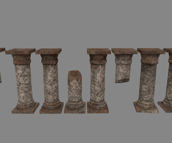 ArtStation - pillar set | Resources