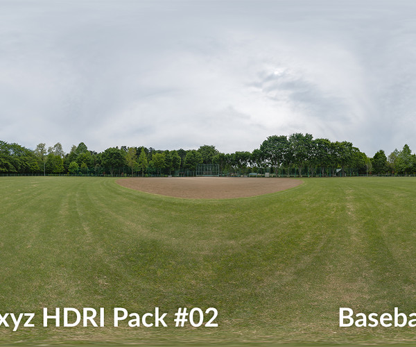 ArtStation - Baseball Field - 16K 32bit HDRI Spherical Panorama (from ...