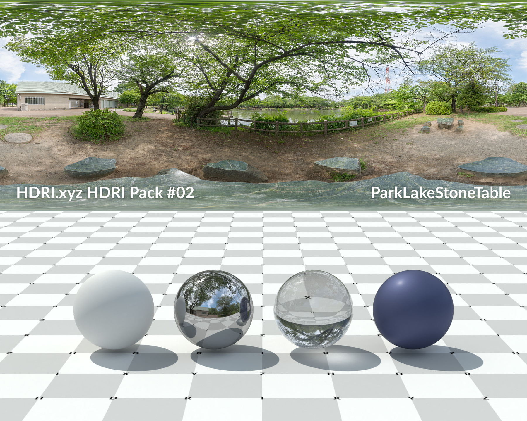 ArtStation - Park Lake Stone Table - 16K 32bit HDRI Spherical Panorama ...
